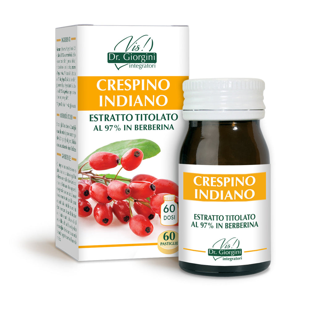 Dr Giorgini Indian barberry titrated extract 60 tablets of 500 mg - 30 ...