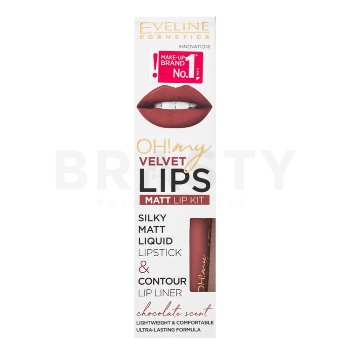 Eveline OH! My Velvet Lips Matt Lip Kit 13 Brownie Biscotti 4,5 ml – Qathu