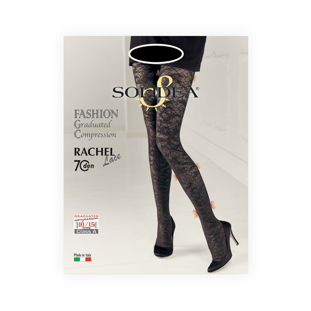 Solidea Rachel 70 Den Lace Collant Pizzo Compressione 10 15mmHg 4L ...
