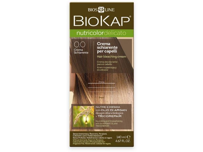 Biokap NUTRICOLOR DELICATO - Hair color - 0.0 Lightener 140 ml – Qathu