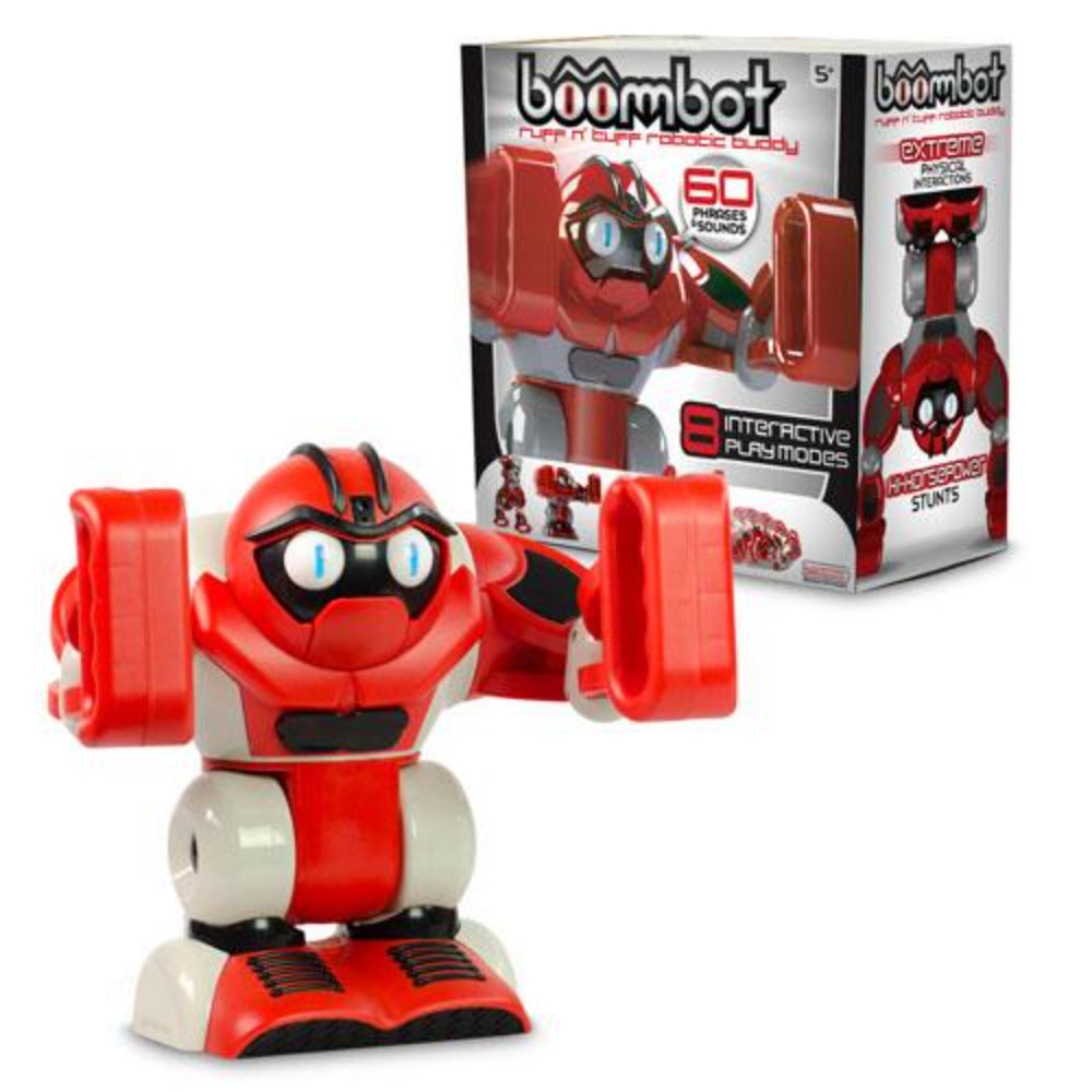 Boombot, Puff n' Tuff, juguete interactivo, robot, rojo, para niños ...