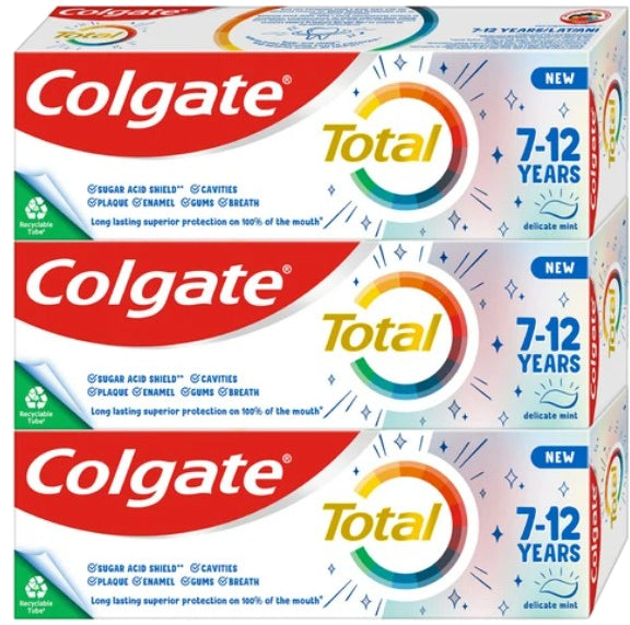 Colgate Total Junior Trio Children's Toothpaste 3 x 50 ml – Qathu