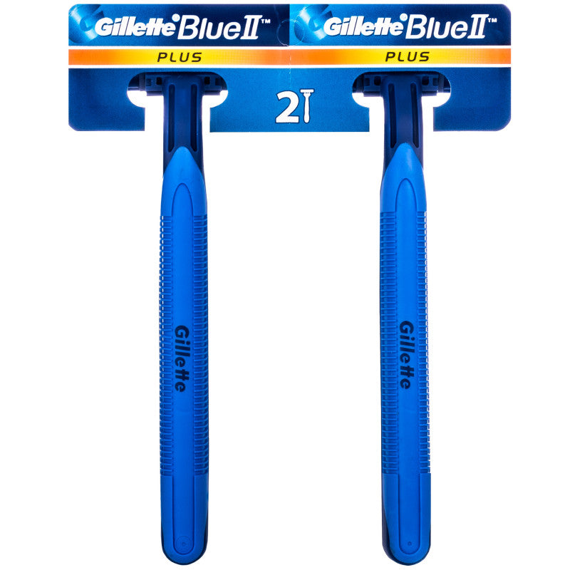 Gillette Blue II Plus - Disposable Razor, 2 pieces – Qathu