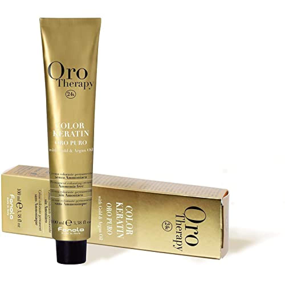 Oro Therapy 24k Pure Gold Without Ammonia Permanent Hair Dye 5.6 Light ...