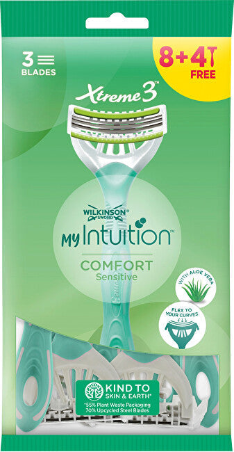Wilkinson sword My Intuition Comfort Sensitiv e 8 + 4 disposable razor ...